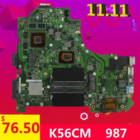 For ASUS K CB K CM A C S CM Laptop Motherboard CPU PM K CM Motherboard With G Viedo