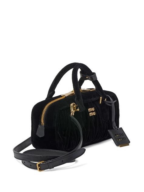 Miu Miu Arcadie ハンドバッグ ブラック Farfetch Jp