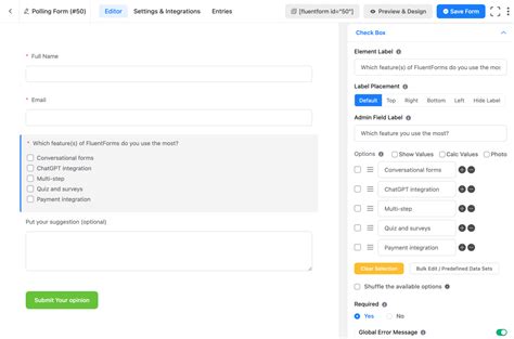 How To Create A Poll Form In A Wordpress Website Fluent Forms