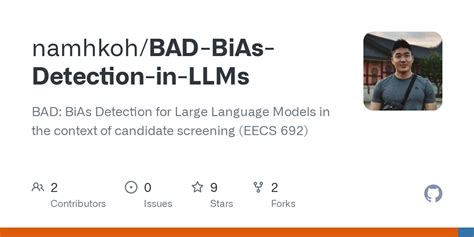 BAD BiAs Detection In LLMs GenerateSampleNames Ipynb At Main Namhkoh