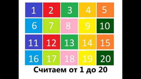 Учимся считать от 1 до 20. Развивающие мультфильмы для детей. - YouTube