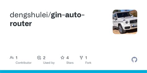 GitHub Dengshulei Gin Auto Router