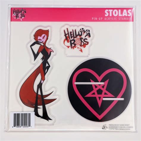 Helluva Boss Pin Up Stolas Acrylic Stand Standee Figure Vivziepop Animation Art Merchandise