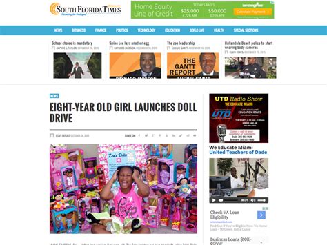 South Florida Times October 2015 Zoes Dolls