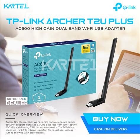 Tp Link Archer T U Plus Ac High Gain Wireless Dual Band Usb Adapter Tplink Shopee Philippines