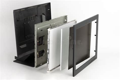 Several Parts Of Lcd Monitor Plastic Frame Panel Consists Of