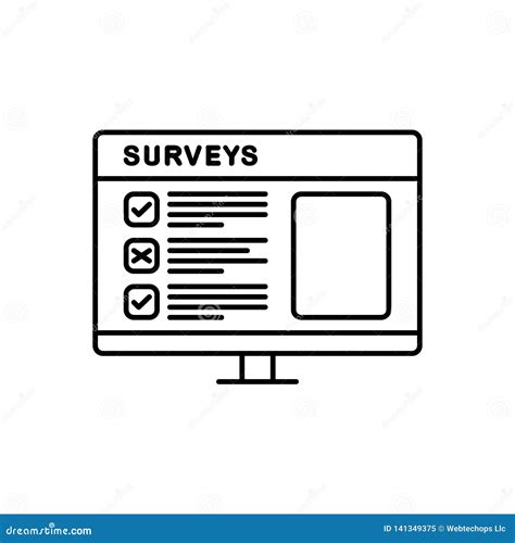 Surveys Line Icons Signs Set Design Collection Of Survey Polls
