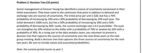 solved problem 2 decision tree 10 points senior