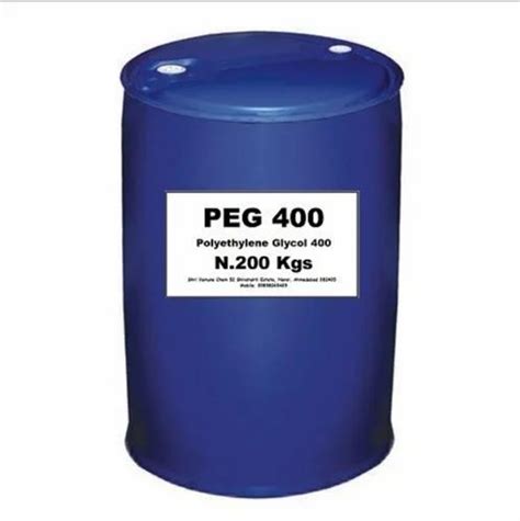 Peg 400 Polyethylene Glycol 400 200 Kg Drum 99 At ₹ 120 Kg In Ahmedabad