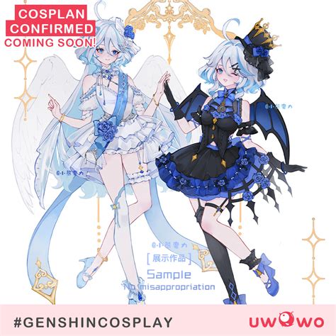【confirmed】uwowo Genshin Impact Fanart Furina Focalors Black Devil Lol