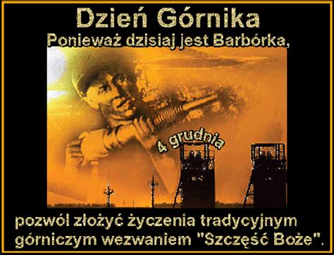 Gify Dzień Górnika Barbórka Gify i obrazki na GifyAgusi pl