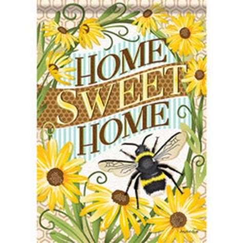 Bumble Bee Garden Flag Summer Bee Flag Summer Garden Flag Double
