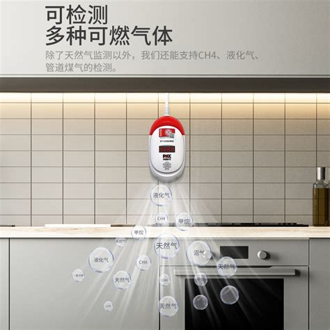 天然气煤气探测液化气wifi一氧化碳防泄漏家用可燃气体报警器厨房 虎窝淘