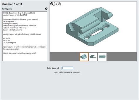 Solved B30602 Basic Part Step 2 Fixture Block Modify