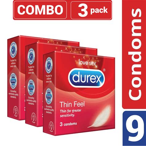 Durex Thin Feel Condom Combo Pack 3 Pack Bd
