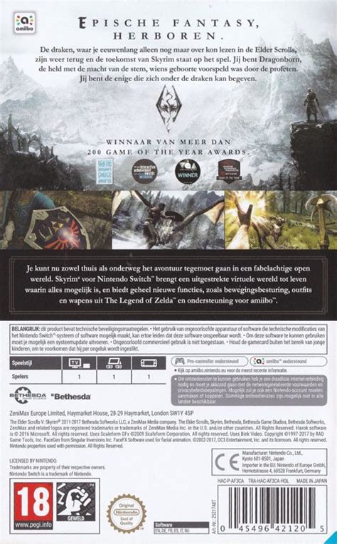 The Elder Scrolls V Skyrim Special Edition 2016 Box Cover Art