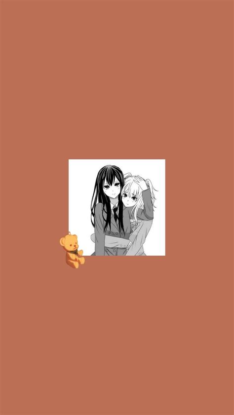 Mei X Yuzu ♡ Anime Wallpaper Phone Anime Wallpaper Yuri Manga