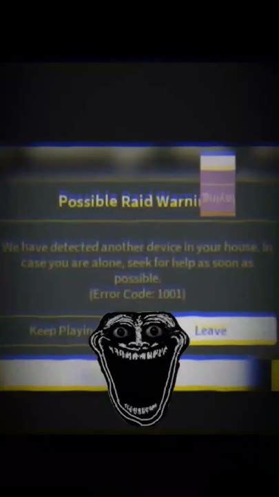 error code 1001 shorts edit errorcode roblox errorcodes youtube