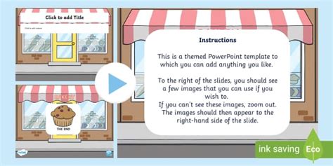 Bakery PowerPoint Template Teacher Made Twinkl