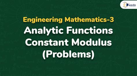 Type 1B (Analytic Function) - Problem 1 - Complex Variable ...