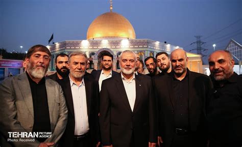 تصاویر حضور شهید اسماعیل هنیه در برج میلاد تهران تسنیم