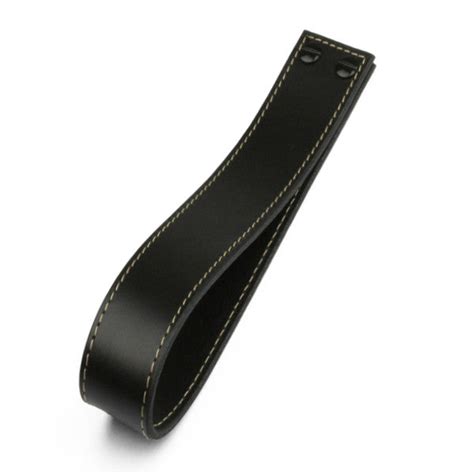 Leather Loop | Contrast Stitch | Black – MadeMeasure