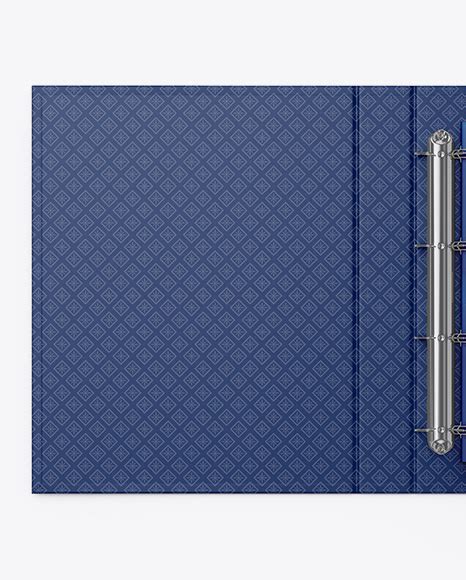 Matte Folder With Brochures Mockup Top View On Yellow Images Object
