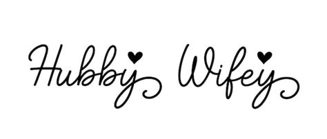 Premium Vector Hand Lettering Hubby Wifey Mr And Mrs Wedding Bride