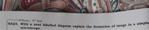 Physics IIN YearSAQ4 With A Neat Labelled Diagram Explain The Formati