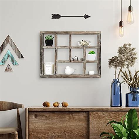 J Jackcube Design Rustic Multi Slot Shelf Cube Display 9 Compartment