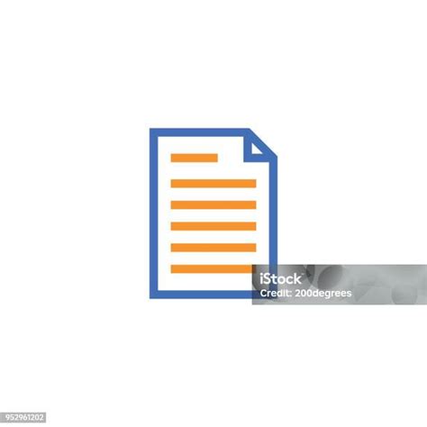 문서 종이 개요 아이콘 그래픽 및 웹 디자인에 대 한 선 스타일에 고립 된 참고 종이 아이콘 간단한 평면 기호 픽셀 완벽 한
