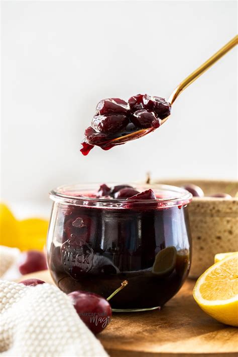 Fresh Cherry Sauce Cherry Compote Sugar Salt Magic