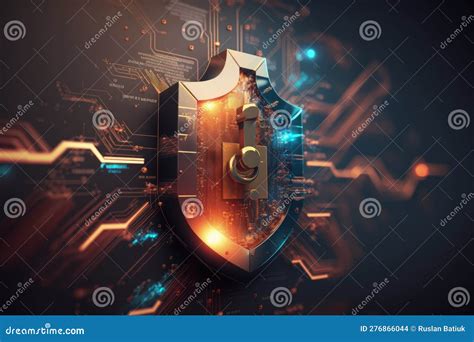 Cybersecurity Padlock Digital Lock On Technology Network Data Protection Cyber Securitym