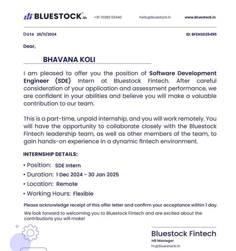 Bhavana Koli On Linkedin Softwaredevelopment Fintech Internship Learningandgrowth