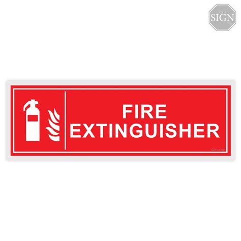 Fire Extinguisher Laminated Signage 4 X 11 Inches Shopee Philippines