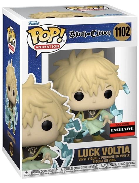 Funko POP Black Clover N1102 Luck Voltia AAA Anime Exclusive