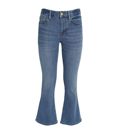Womens FRAME Blue Le Crop Mini Boot Jeans Harrods UK