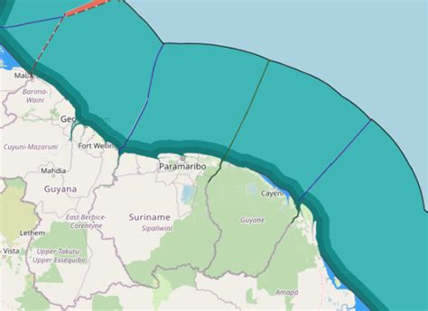 Suriname Territorial Waters Map Iilss International Institute For Law