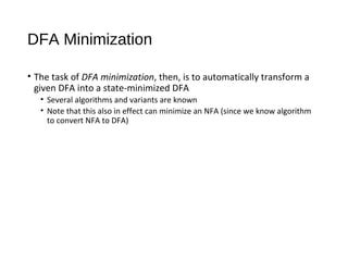 Minimization Of Dfa Ppt