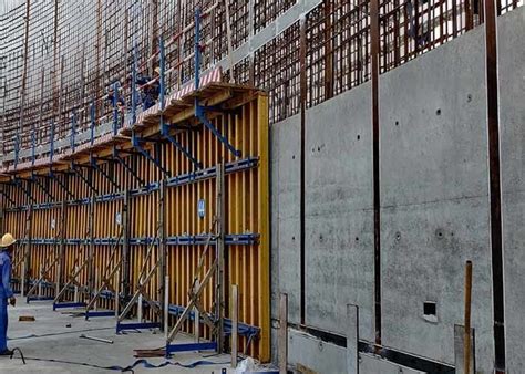 large size high rigidity concrete wall formwork systems for nuclear project