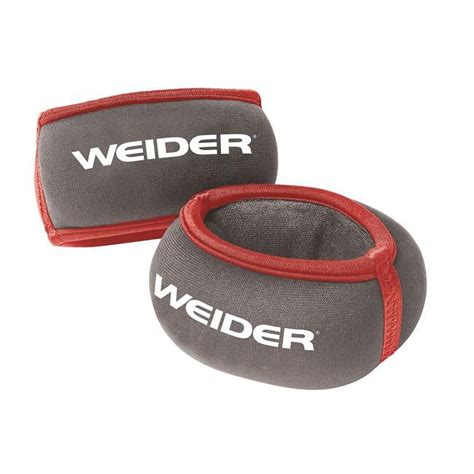 Weider Pair Wrist Weights With Ring Weight Design