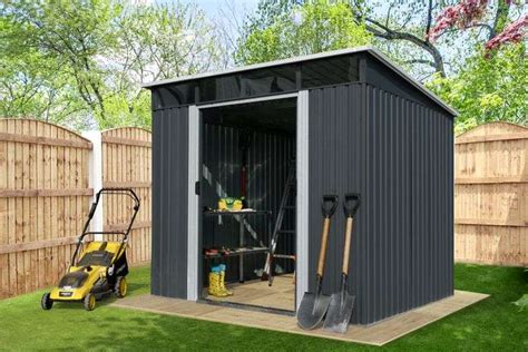 8 X 9 Metal Shed Pent Skylight Tmg Ms0809p Yorkton Auction Centre