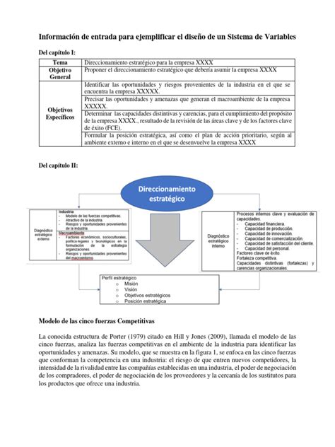 Ejemplo Sobre Sobre El Diseño De Un Sistema De Variables Pdf