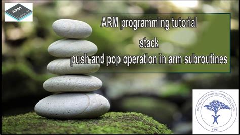 Arm Programming Tutorial Stack Push And Pop Operation In Arm
