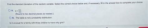 Solved Let The Random Variable X Represent The Number Of Chegg Com