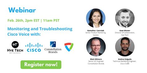 Cisco Voice Monitoring Overview Webinar Vyopta