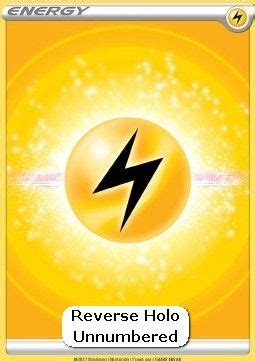 Pokémon TCG Lightning Energy CRZ Reverse Holo Kuma cz