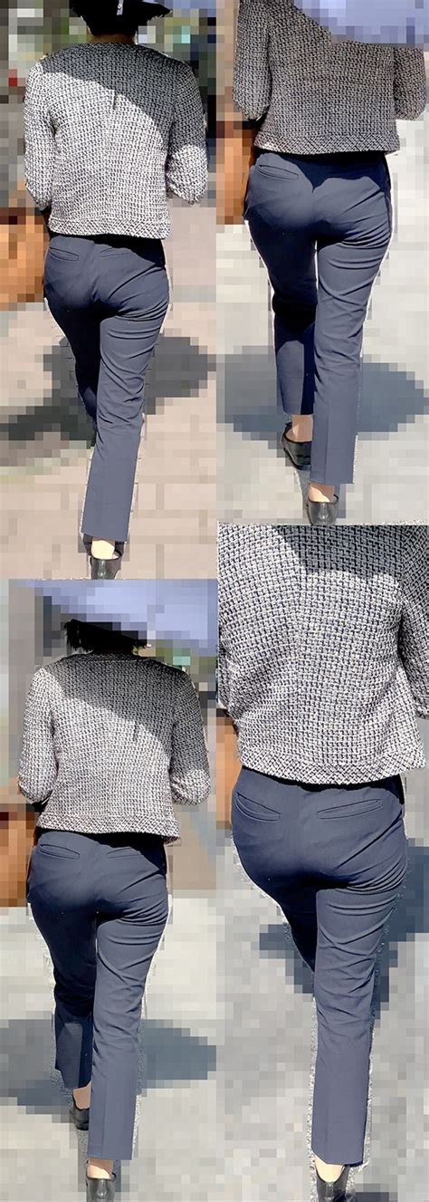ピチピチパンツスーツ93 上品そうなOLお姉様の下半身がムチムチ極エロ尻だった J HIP