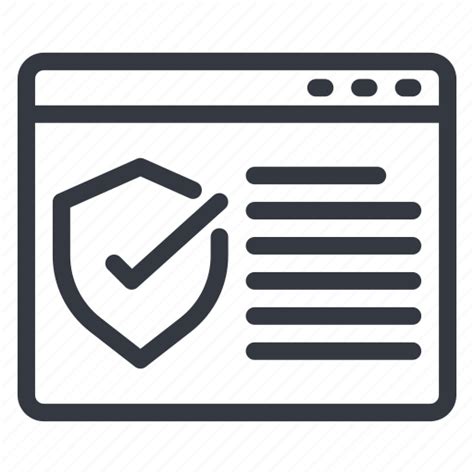 security protection data privacy shield website safety icon