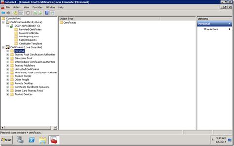 Creating A Domain Certificate From Certificate Authority Through MMC SharePoint Pals